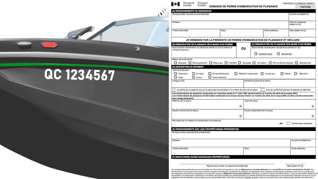 Formulaire nº 84-0172F - Permis d'Embarcation de Plaisance